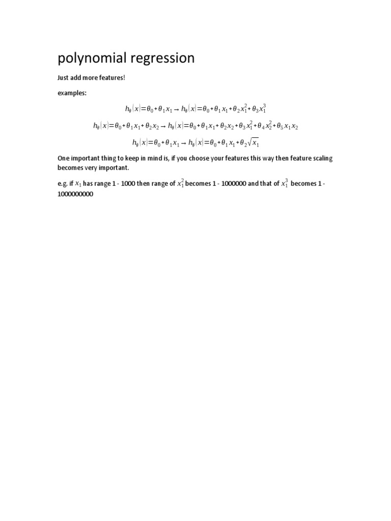 Polynomial Regression | PDF