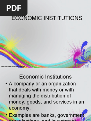Economic Institutions Examples
