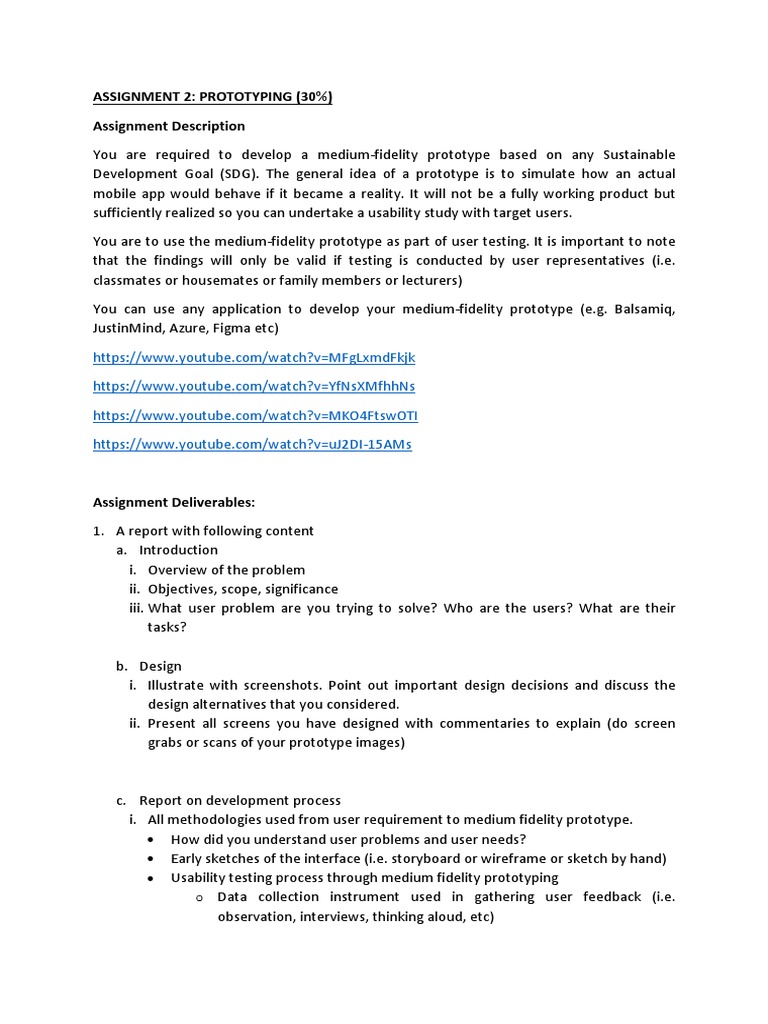 Assignment Ict551 | PDF | Usability | Software Prototyping