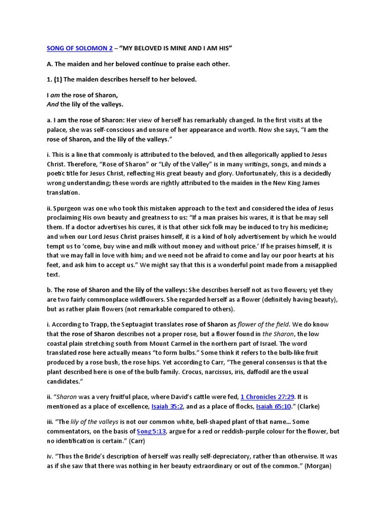 Song of Solomon | PDF | Jesus