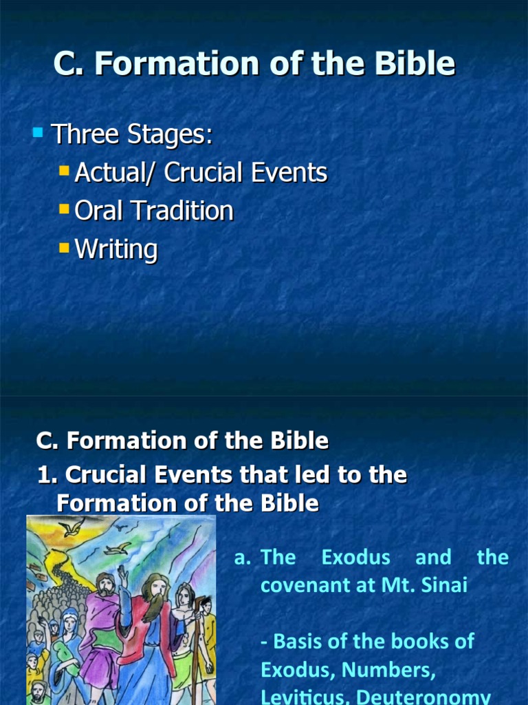 Chapter 1 C Formation of The Bible | PDF | Bible | Old Testament