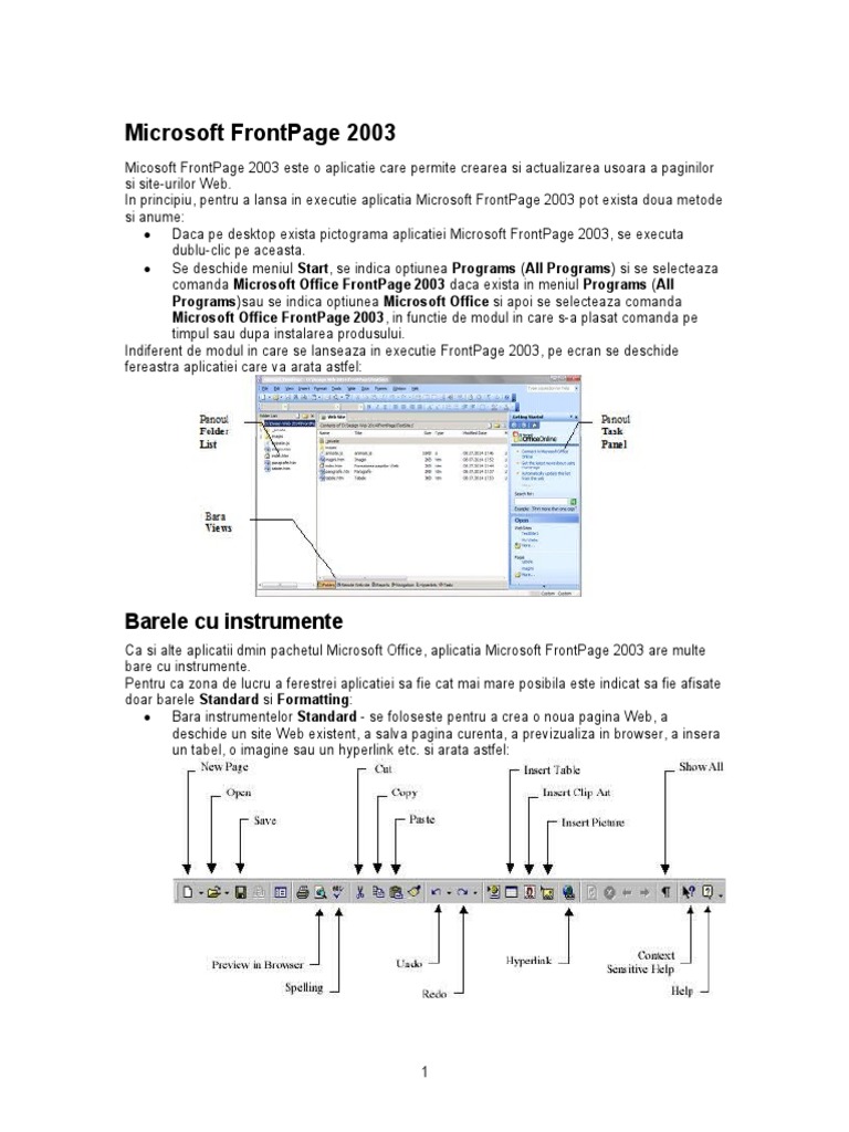 Microsoft FrontPage 2003 | PDF