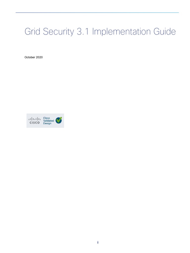 Cisco Grid Security Requirements and Use Cases | PDF | Computer Network ...