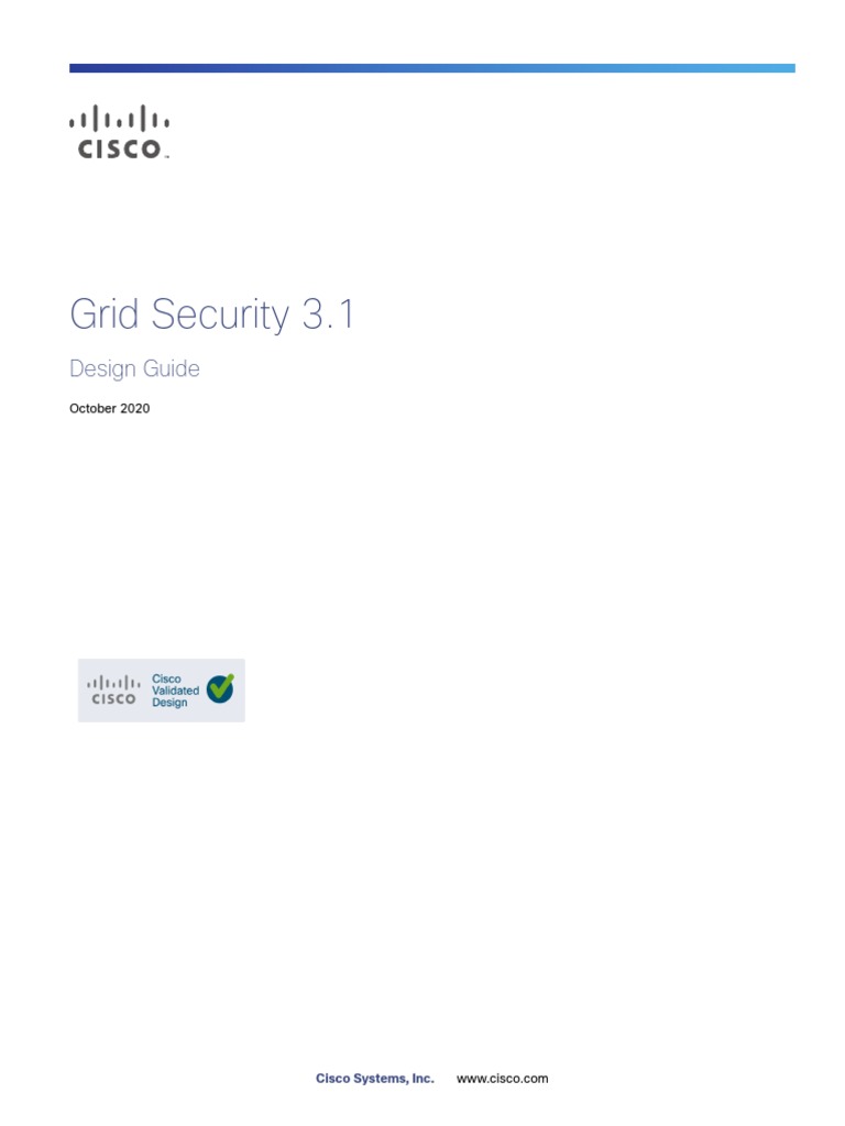Cisco Grid Security Design Guide | PDF | Computer Network | Security