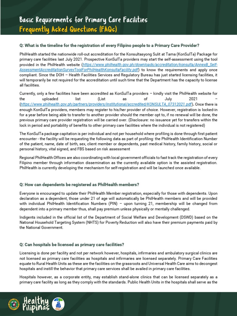 PhilHealth Konsulta Registration Guide | PDF | Primary Care | Service ...
