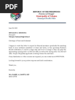 Request Letter For Seedlings | PDF