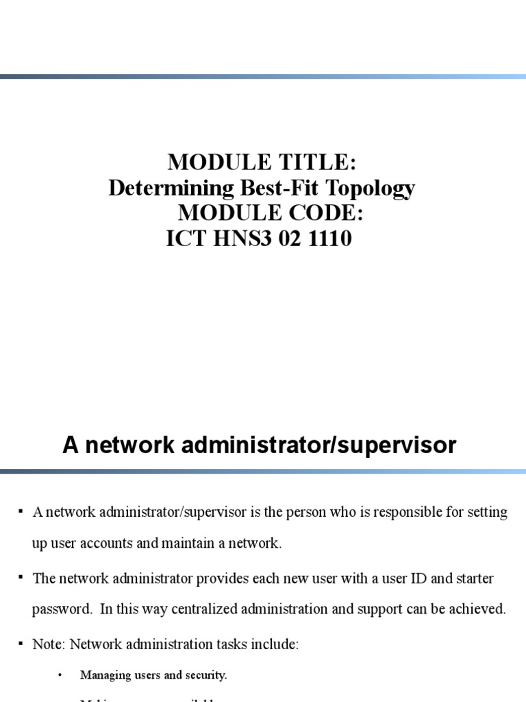Best Fit Topology | Download Free PDF | Computer Network | Operating System