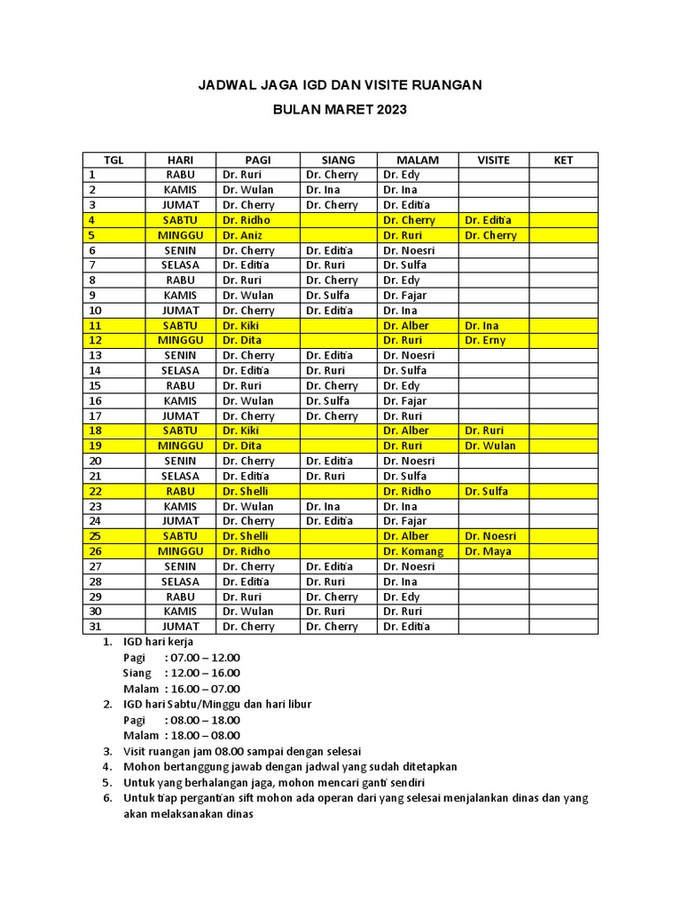 Jadwal Fix | PDF