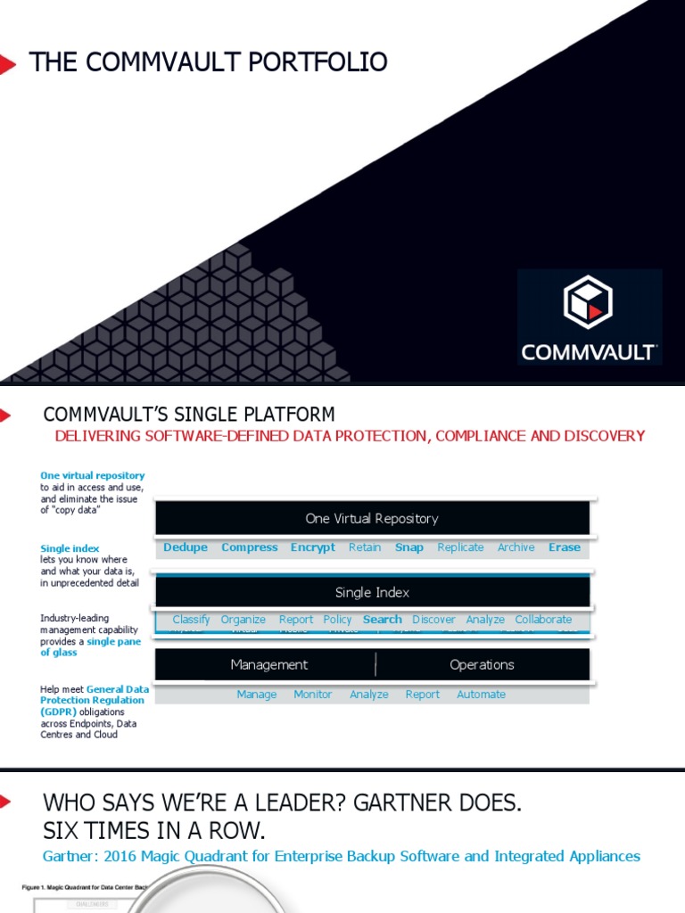 The Commvault Portfolio | PDF | Cloud Computing | Data Management