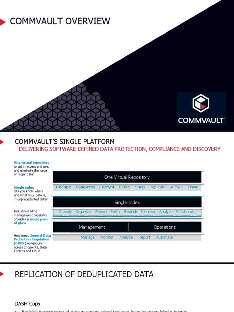 Commvault Overview | PDF | Microsoft Outlook | Cloud Computing