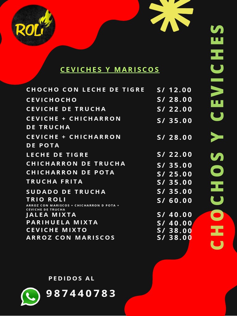 Carta - Roli | PDF | Carne | Platos con carne