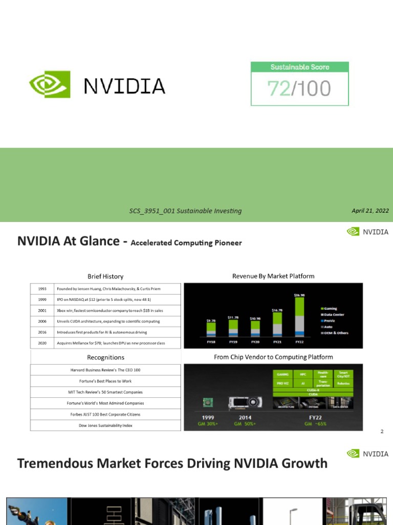 Sustainability Analysis On NVDA | PDF | Corporate Social Responsibility ...