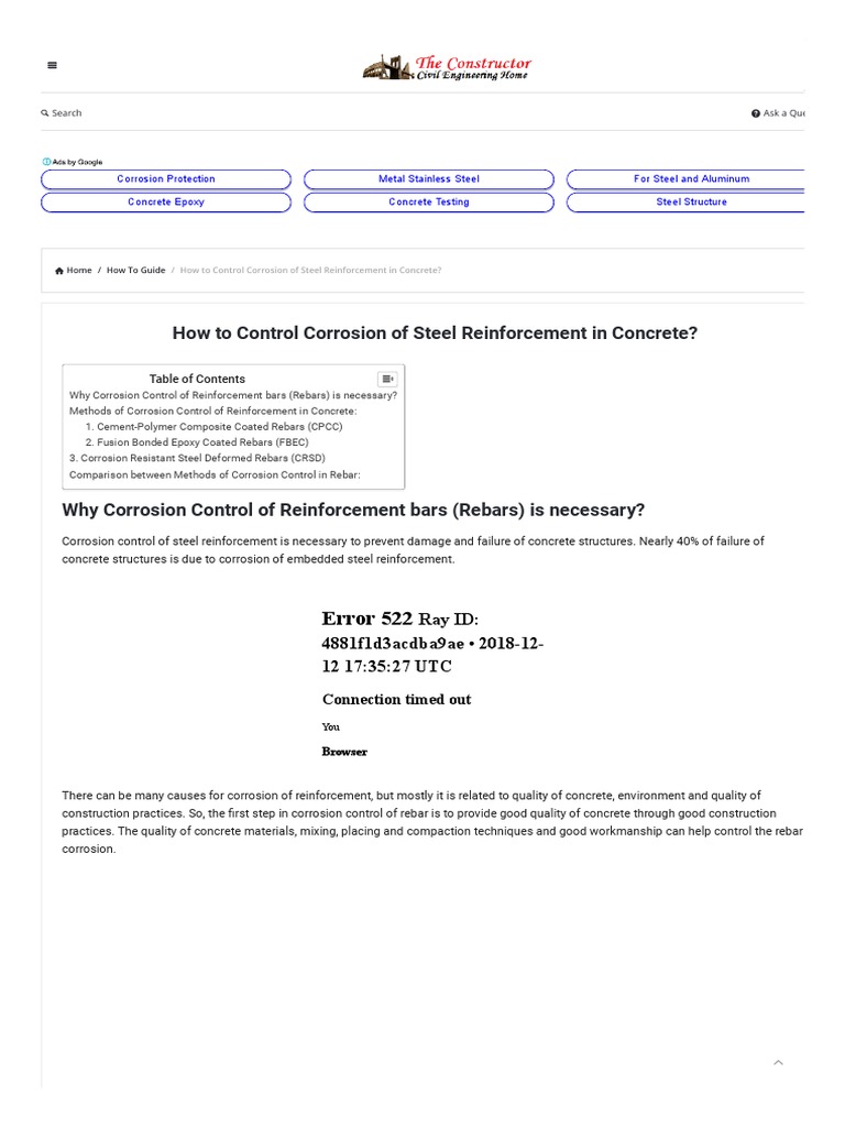 Rebar Corrosion Control Guide | PDF | Corrosion | Rust