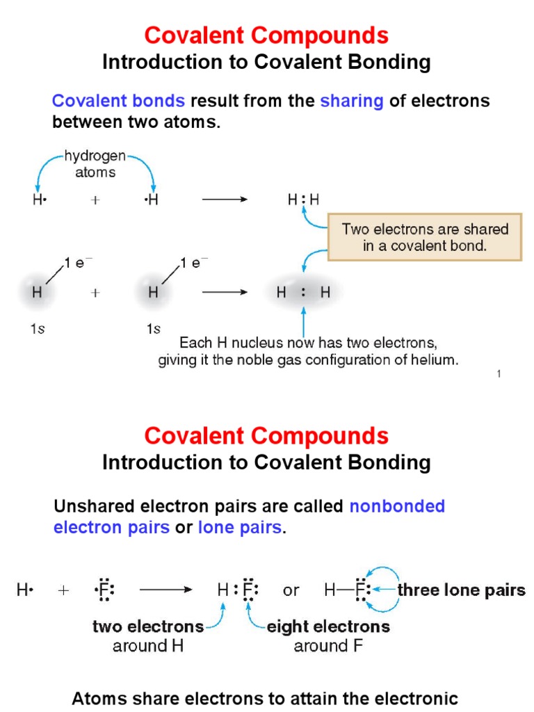 Covalent Compounds | PDF | Chemical Polarity | Chemical Bond