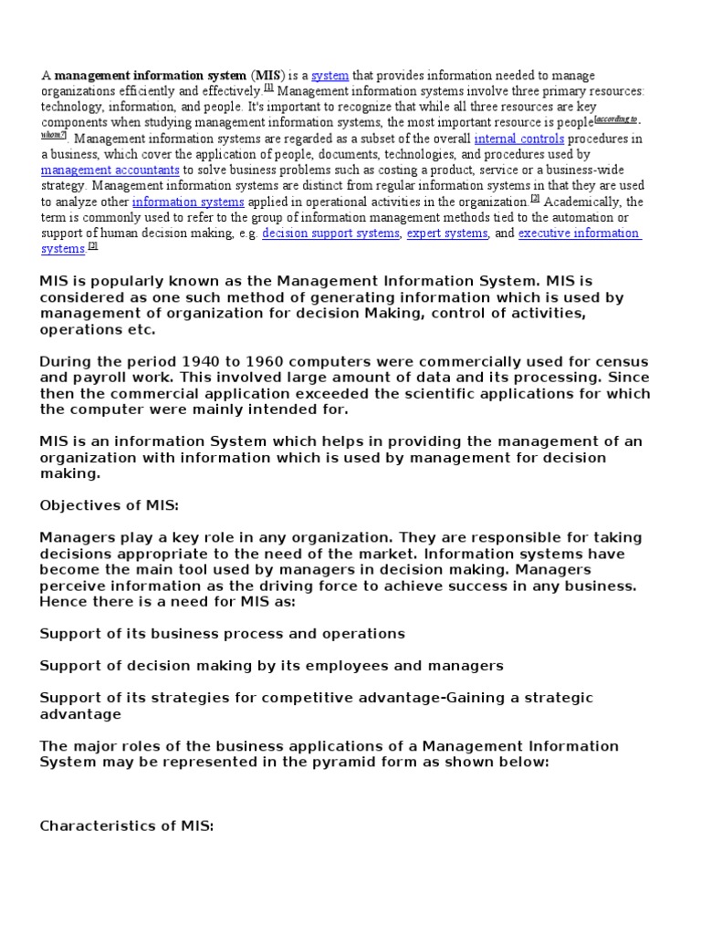 Mis 1 | PDF | Management Information System | Software Development Process