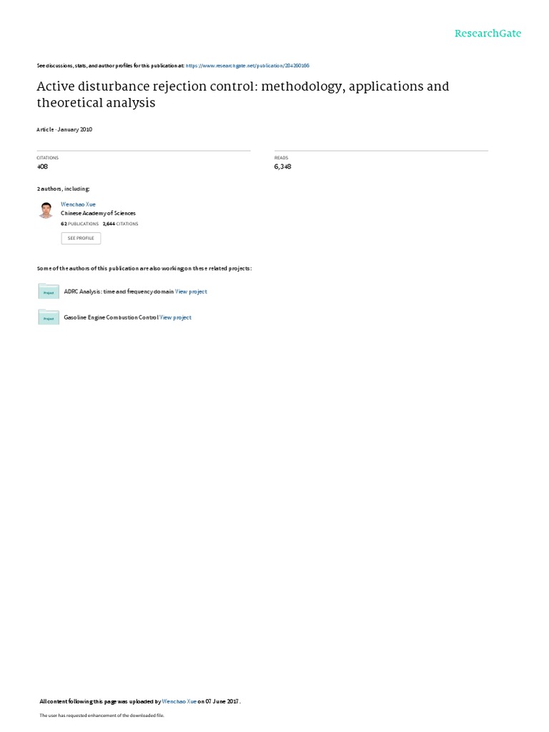 Advanced Control for Engineers | PDF | Control Theory | Systems Science