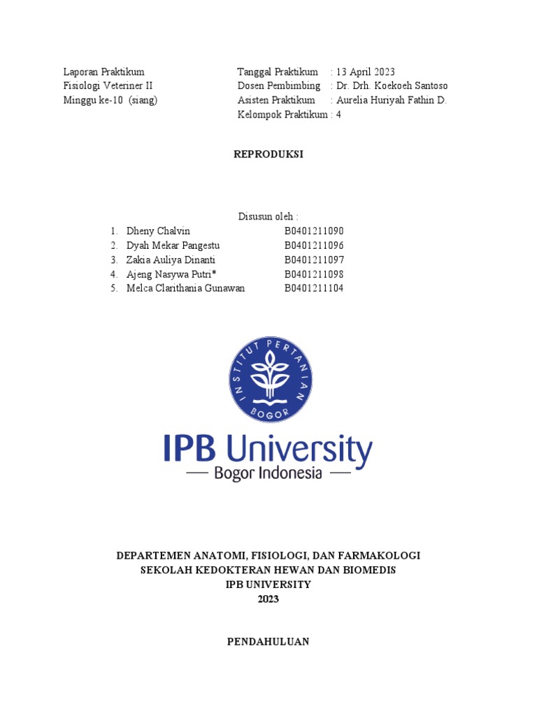 Laprak 10 Reproduksi | PDF