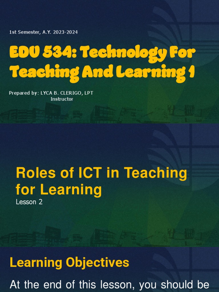 Edu 534 Days 2 3 4 | PDF | Information And Communications Technology | Educational Technology