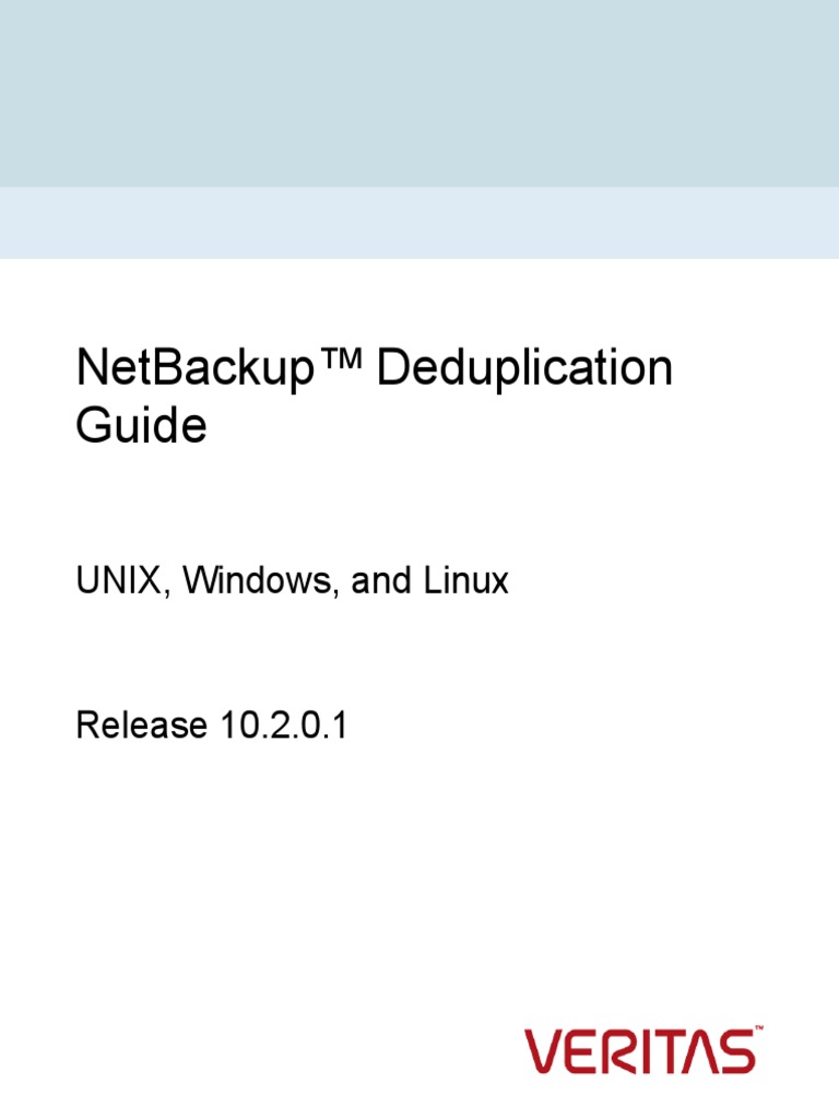 NetBackup10201 Dedupe Guide | PDF | Backup | Cloud Computing