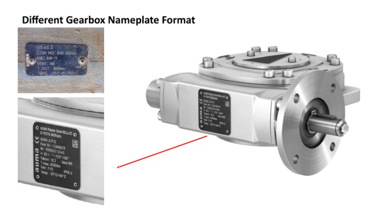 Different Gearbox Nameplate Format | PDF
