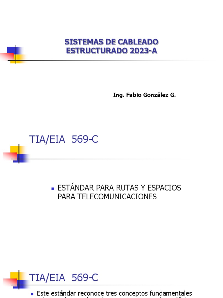 Norma Ansi-Tia 569 | PDF | Telecomunicaciones | Bienes manufacturados