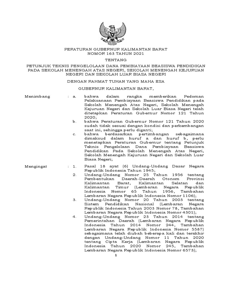 Pergub Juknis PBP 2021 | PDF | Pengelolaan Keuangan & Uang