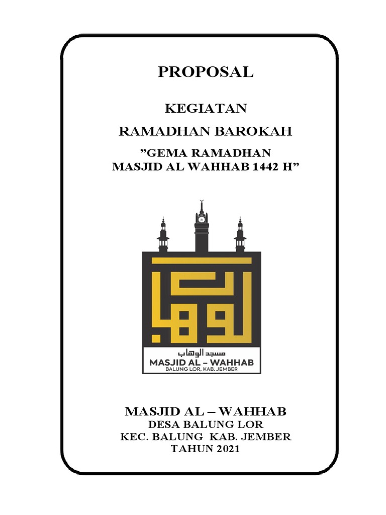 Proposal Kegiatan Ramadhan 2 | PDF