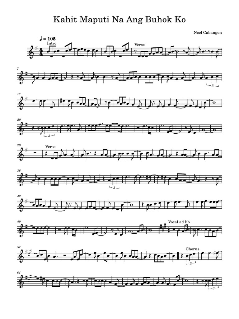 Kahit Maputi Na Ang Buhok Ko | PDF | Songs