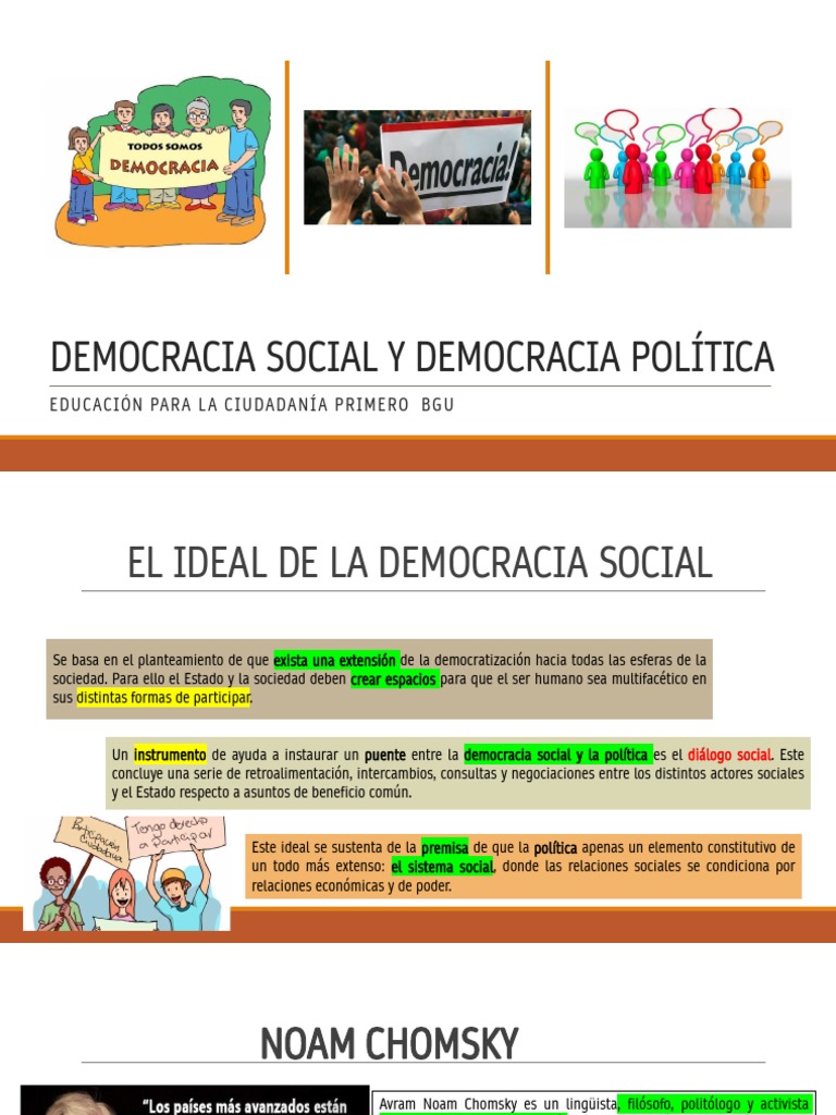 Democracia Social y Democracia Política | PDF | Democracia | Ideologías ...