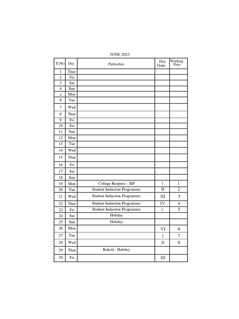 College Academic Calendar | PDF