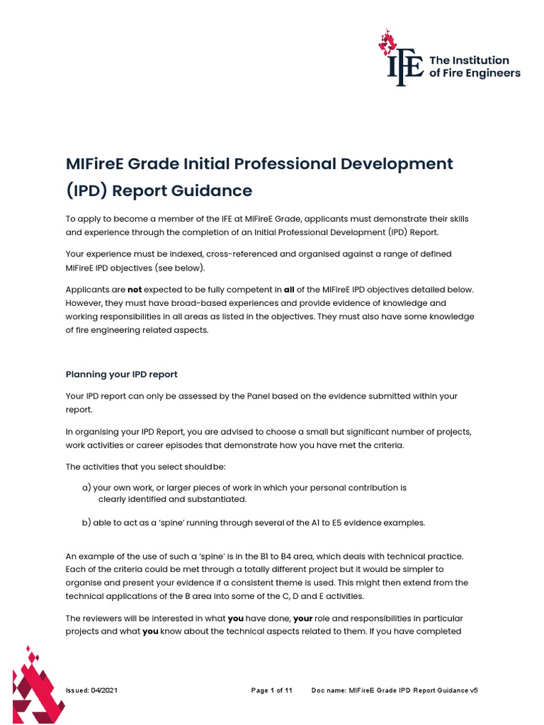 MIFireE Grade IPD Report Guidance | PDF | Engineering | Lumber