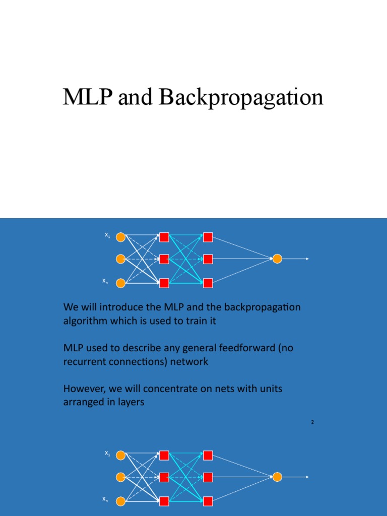 MLP and Backpropagation | PDF | Algorithms And Data Structures | Artificial Intelligence