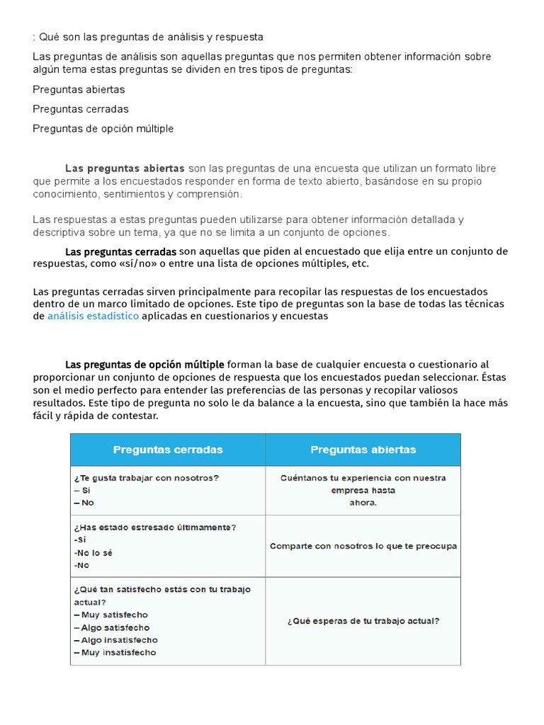 Preguntas | PDF