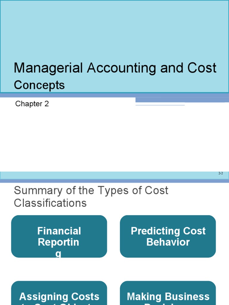 Chapter - 2 - Managerial Accounting and Cost Concept | PDF | Regression Analysis | Cost