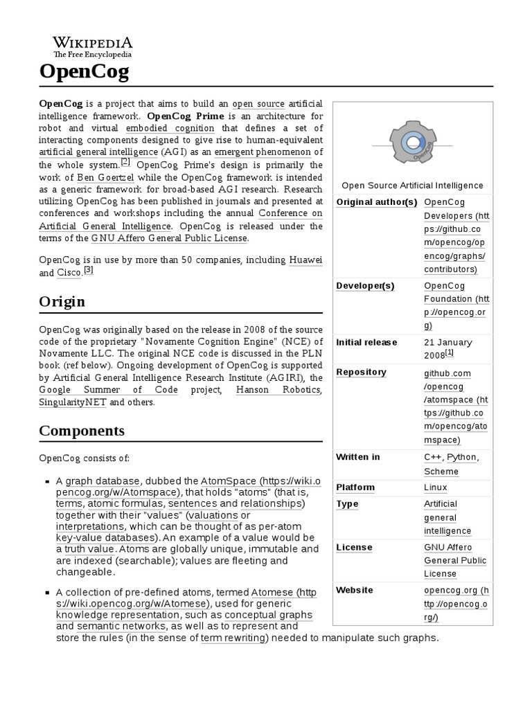 Open Cog | PDF | Cognitive Science | Computing
