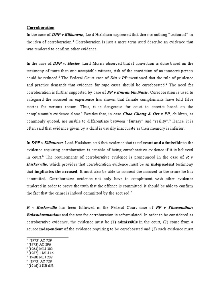 Corroboration XH | PDF | Witness | Prosecutor