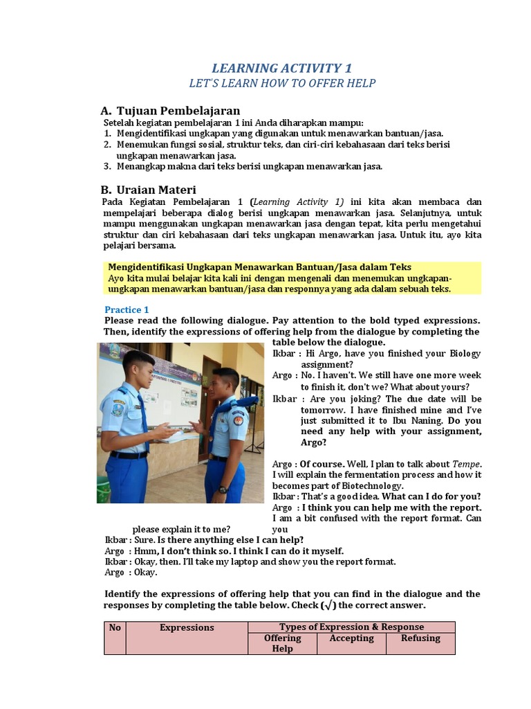 Materi Bing 12 Ganjil P.1 | PDF