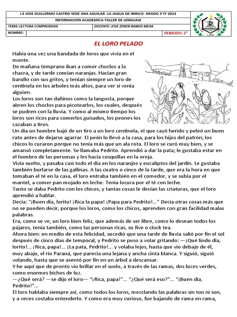 Lectura Loro Pelado | PDF