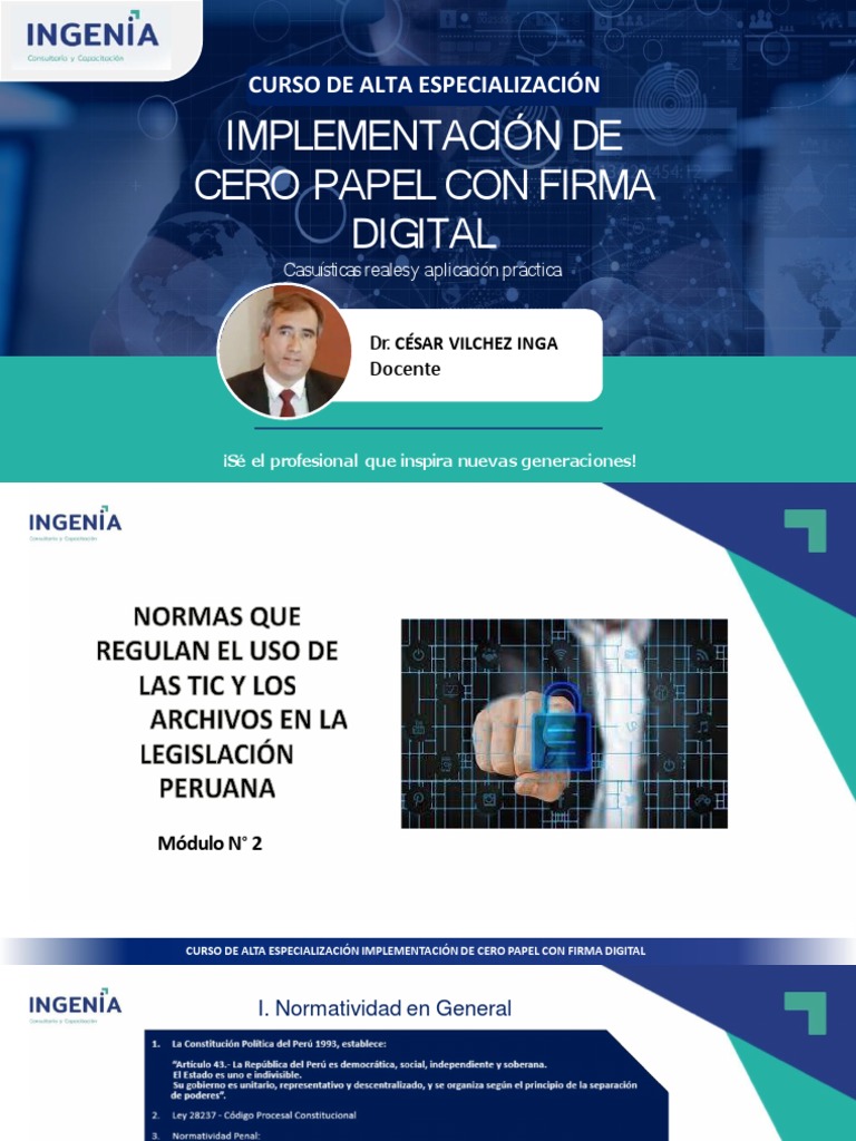 Modulo N°2 Cero Papel Con Firma Digital | PDF | Documento | Tecnologías de la información