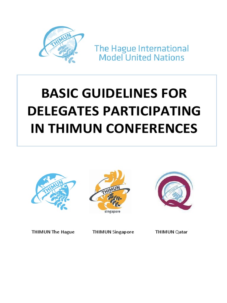 BASIC GUIDELINES FOR DELEGATES Final Version 2021 | PDF | United ...