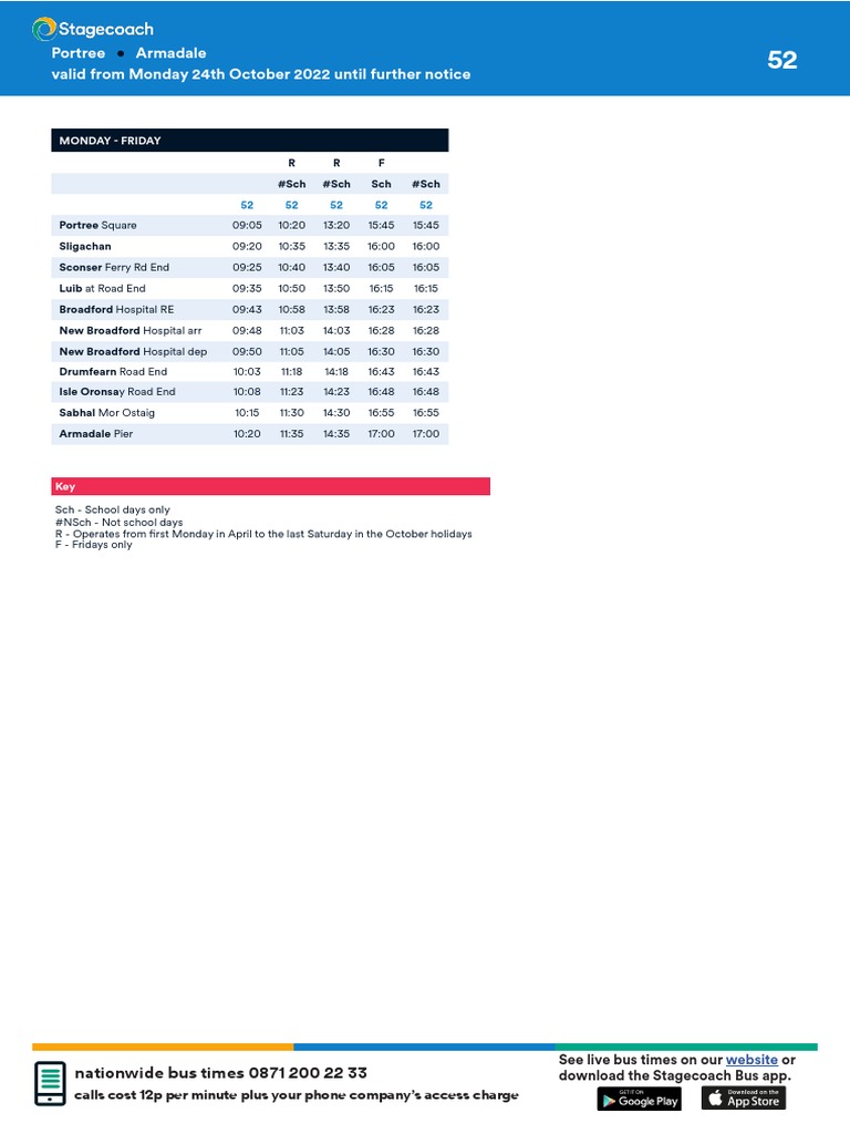 Isle of Skye Bus Timetable Overview | PDF | Public Transport | Transport