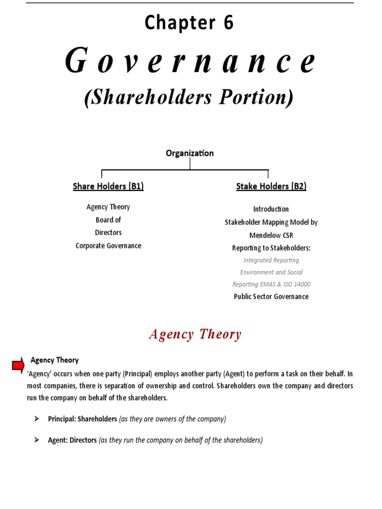 6-Chp 6 - Governance - Share Holders | PDF | Corporate Governance ...