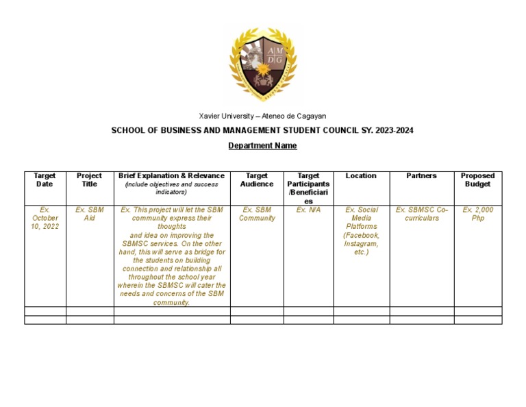 Sbmsc2324 Gpoa Template | PDF