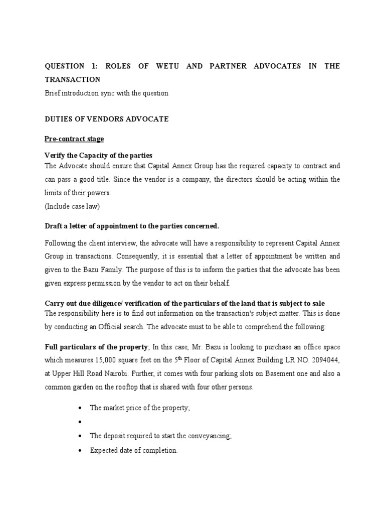 Conveyancing Rough Draft 2 | PDF | Easement | Arbitral Tribunal