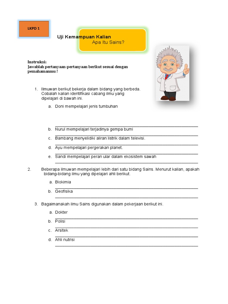 1a. Lampiran LKPD Dan Materi Ajar Modul 1 Ipa Kelas 7 Kurmer | PDF