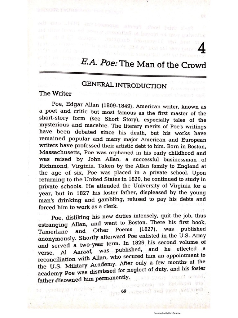 The Man of The Crowd QA | PDF