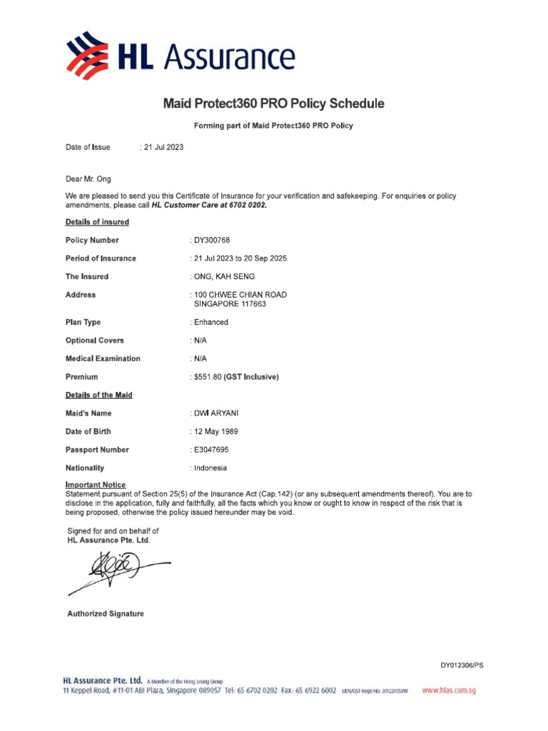 Ong Kah Seng Ins | PDF