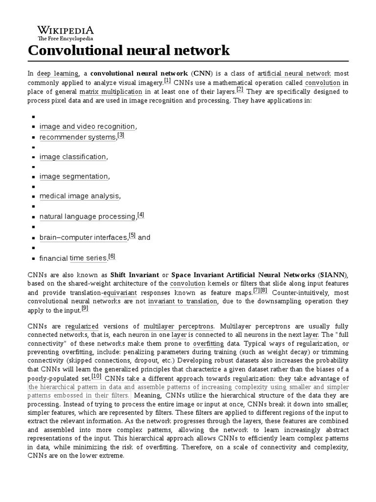 Convolutional Neural Network | PDF | Artificial Neural Network ...
