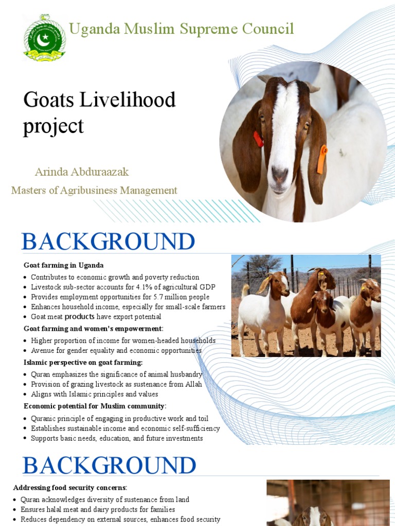 Goats Livelihood Project | PDF | Agriculture | Food Security