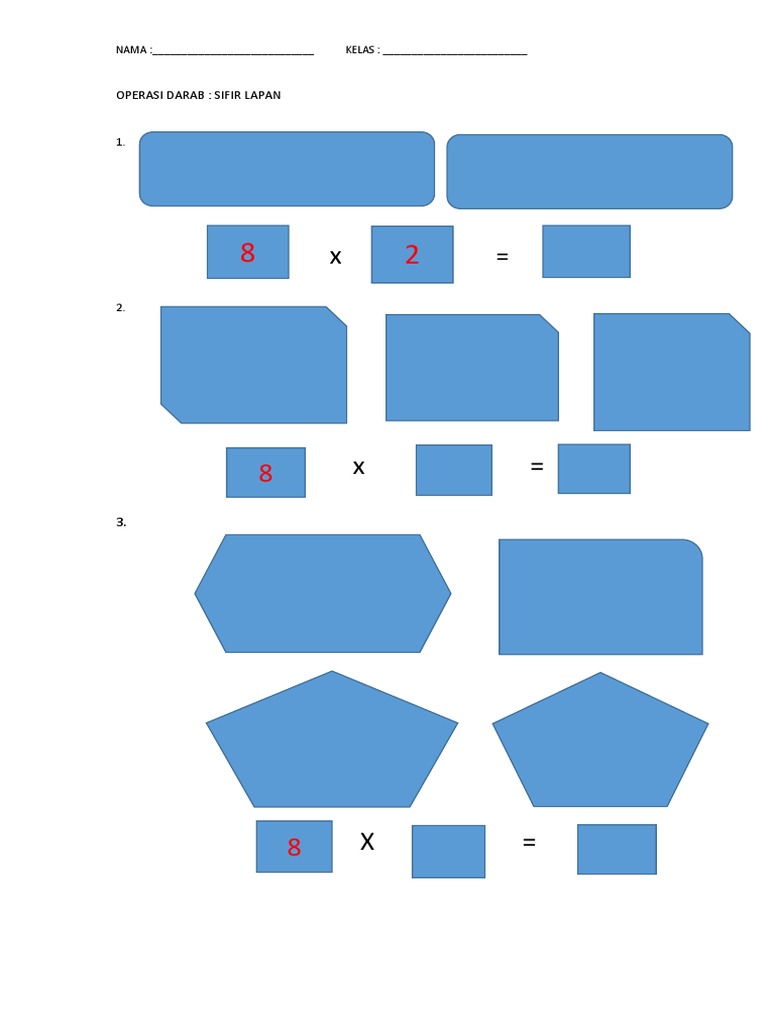 Latihan Sifir 8 untuk Siswa | PDF